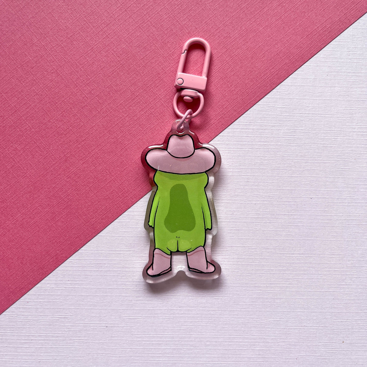 Pink Pony Frog Keychain – FrogBlobs